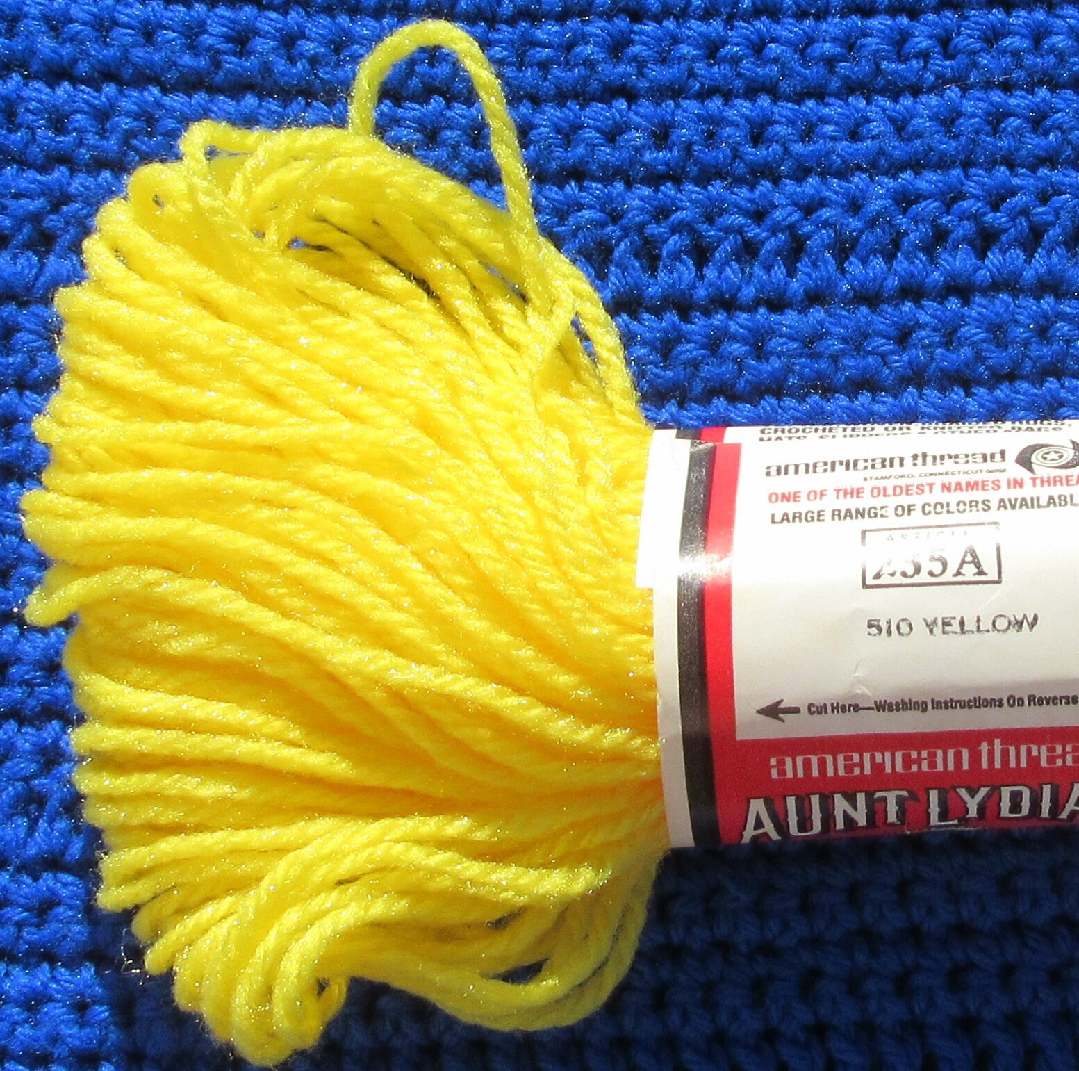 VINTAGE Aunt Lydia's Heavy Rug Yarn 100% Kodel Polyester 70 Yards 4 ...