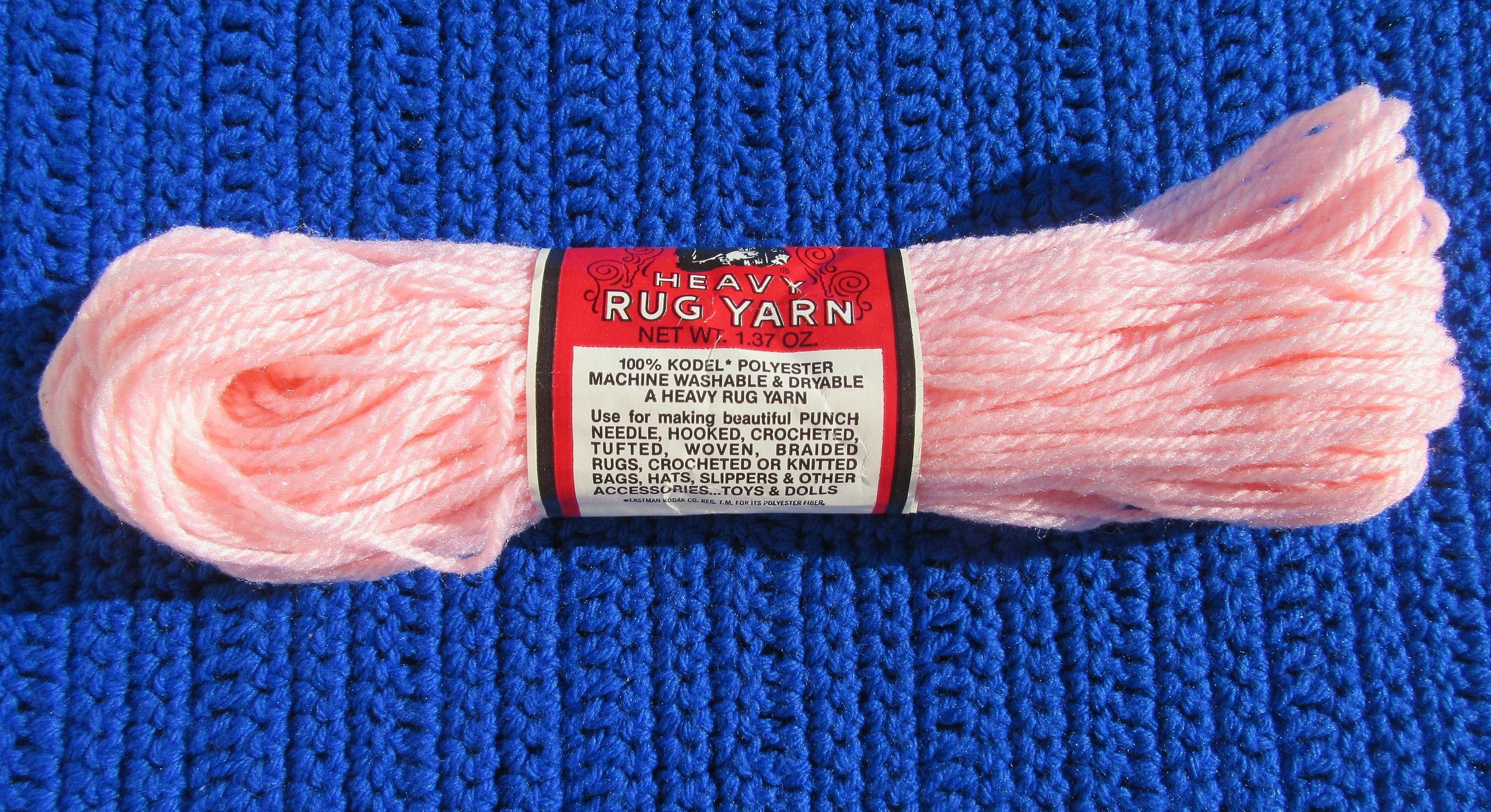 VINTAGE Aunt Lydia's Heavy Rug Yarn 100% Kodel Polyester 60 Yards 9 ...