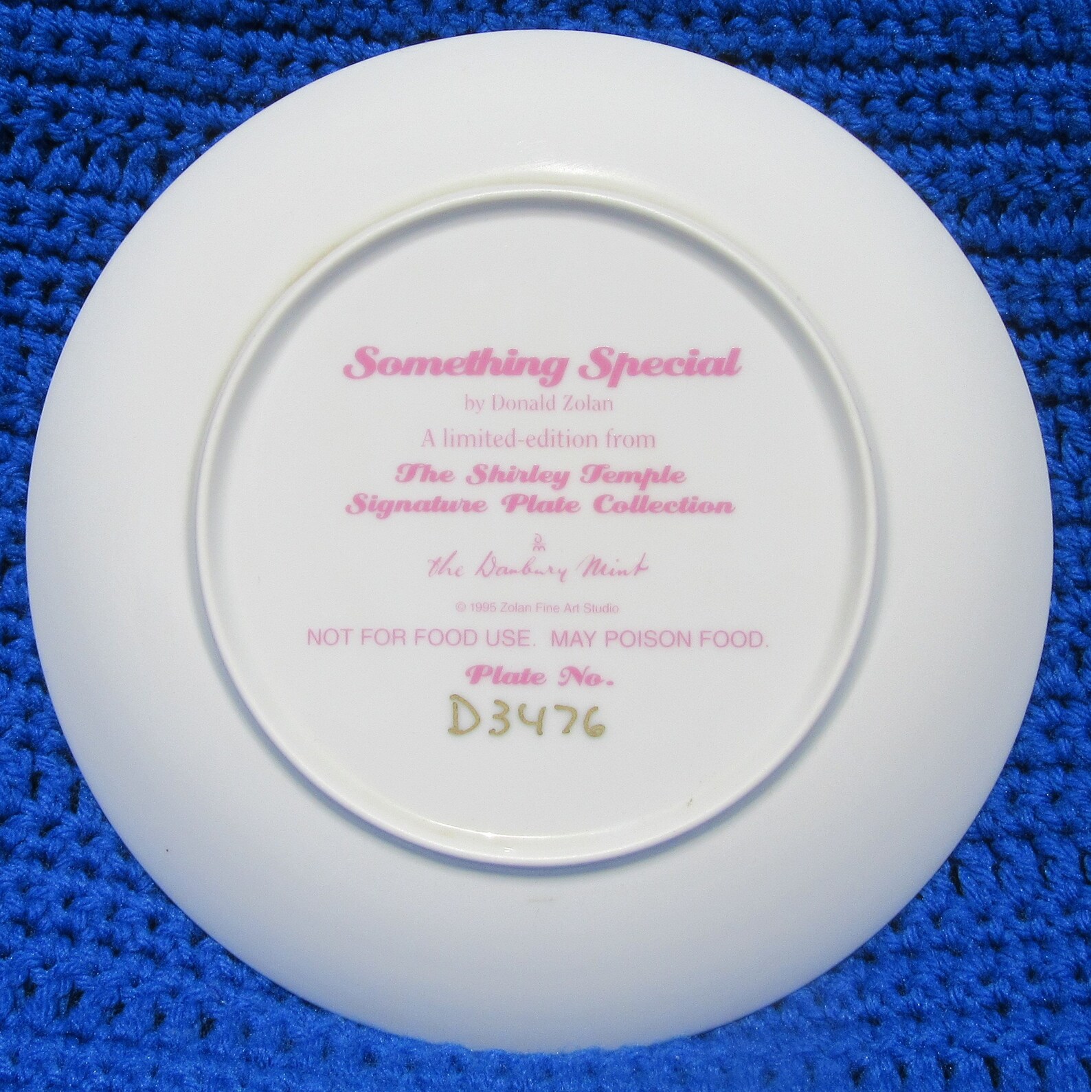 Shirley Temple Signature Plate Collection D3476 Etsy