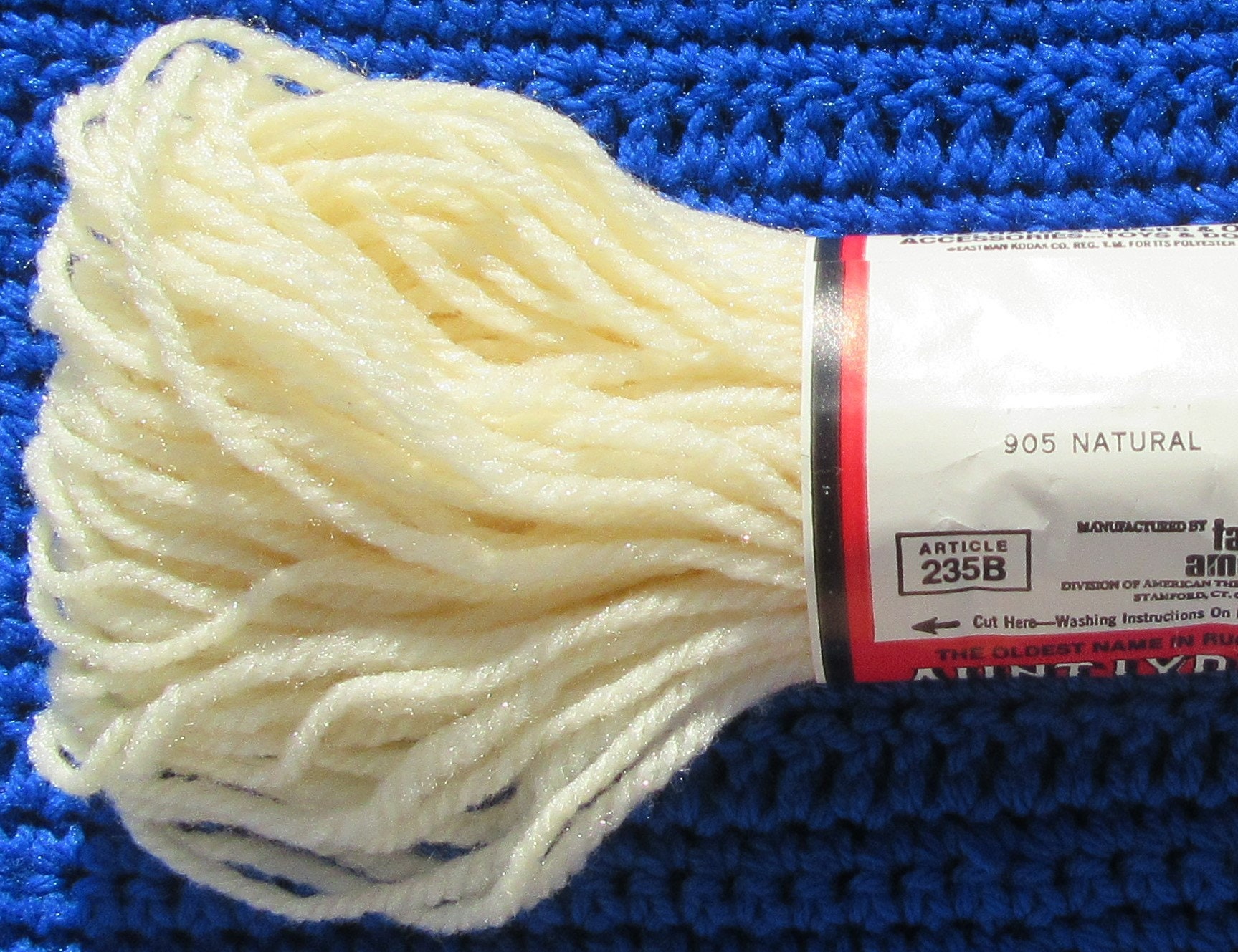 VINTAGE Aunt Lydia's Heavy Rug Yarn 100% Kodel Polyester 60 Yards 9 ...