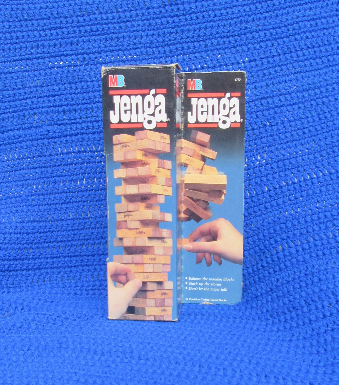 Vintage 1986 Jenga Game by Milton Bradley - Etsy