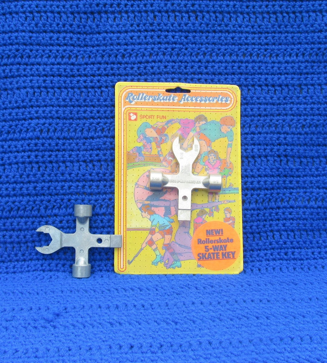 Vintage 1980 Rollerskate 5-way Skate Key Item # 520 by Sport Fun Inc ...