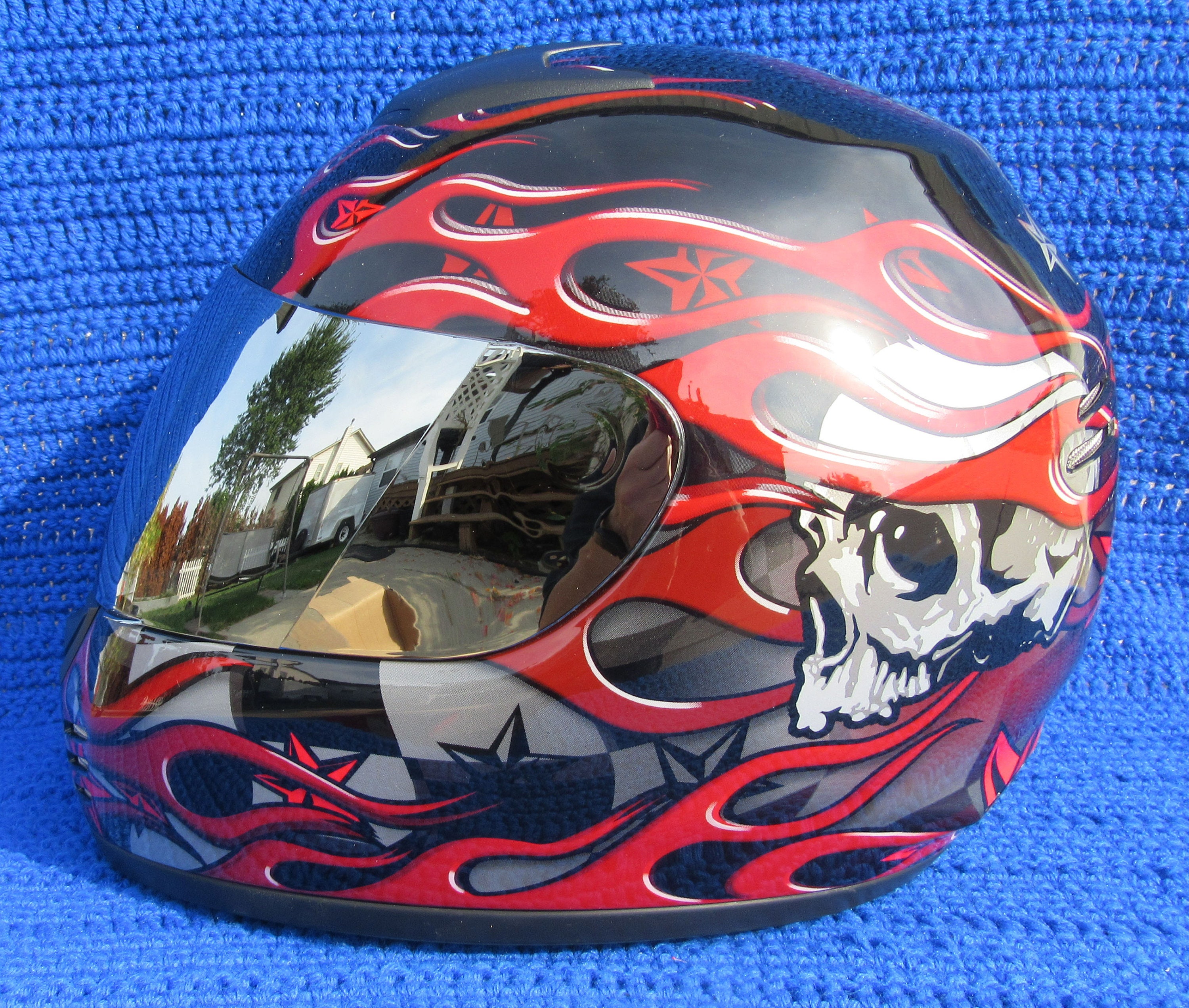 Bell Motorcycle Helmet Arrow Ghost Racer RED - Etsy