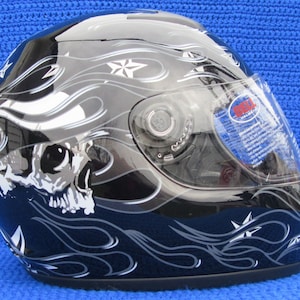 Bell Motorcycle Helmet Arrow Ghost Racer BLACK/WHITE Size S - Etsy