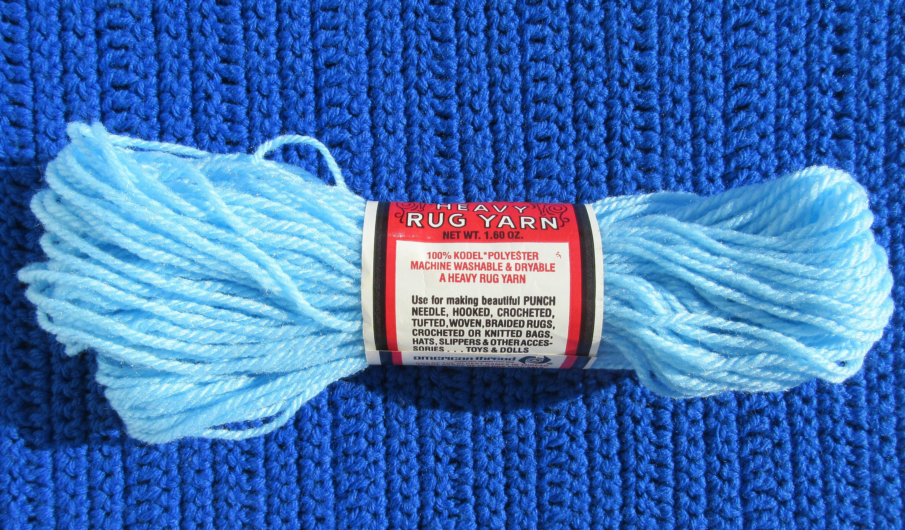 VINTAGE Aunt Lydia's Heavy Rug Yarn 100% Kodel Polyester 70 Yards 4 ...
