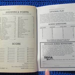 Vintage 1984 Trivia Quest #7 Gamebook - Etsy