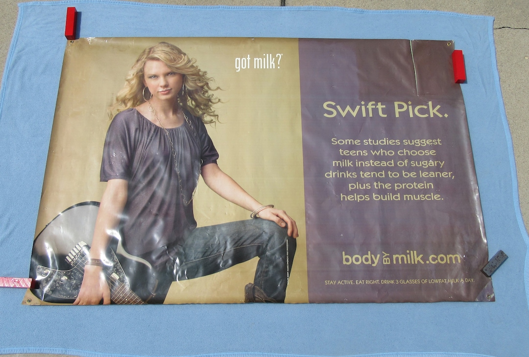 Giant Taylor Swift Poster 2008 America's Milk Processors - Etsy