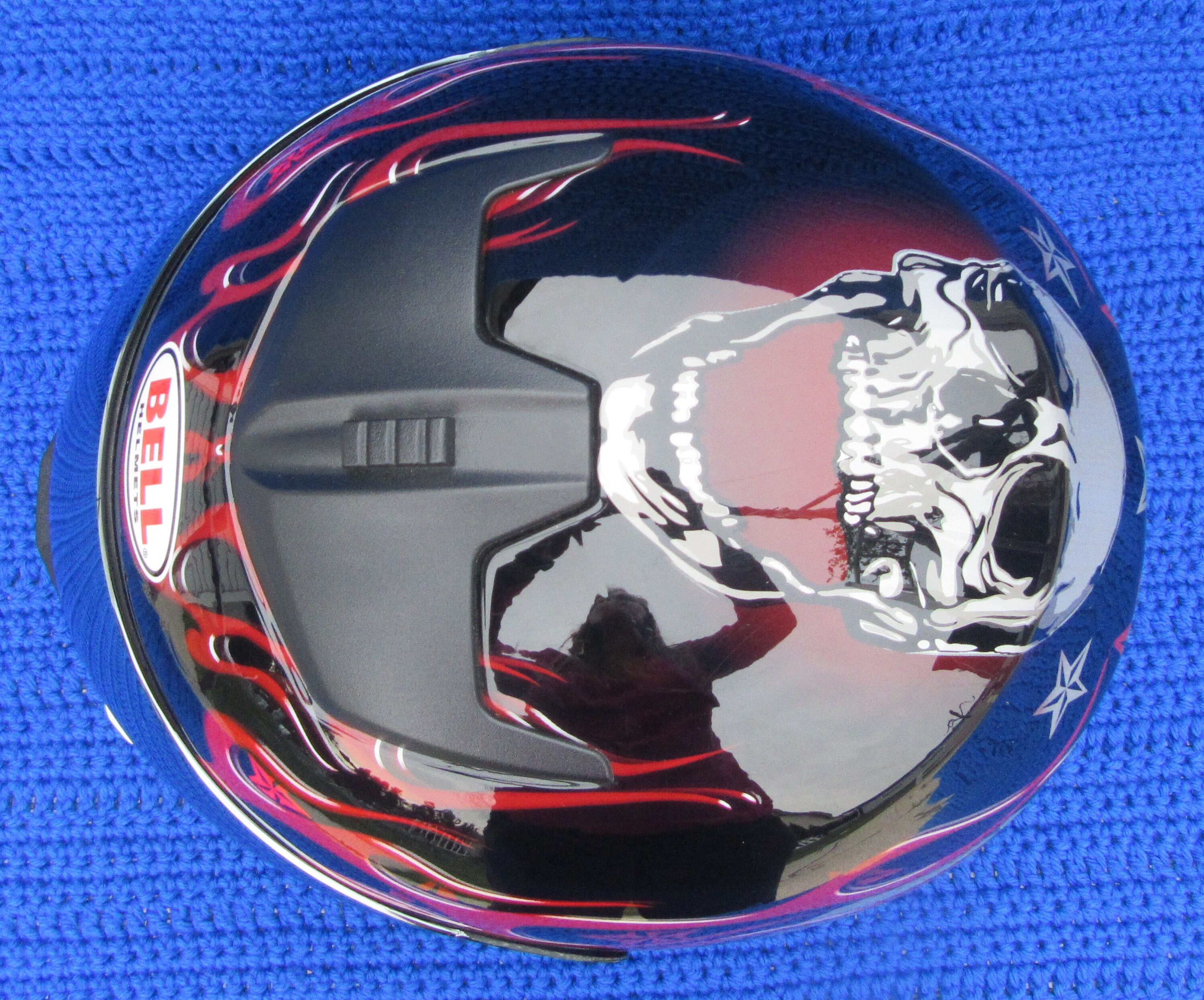 Bell Motorcycle Helmet Arrow Ghost Racer RED - Etsy