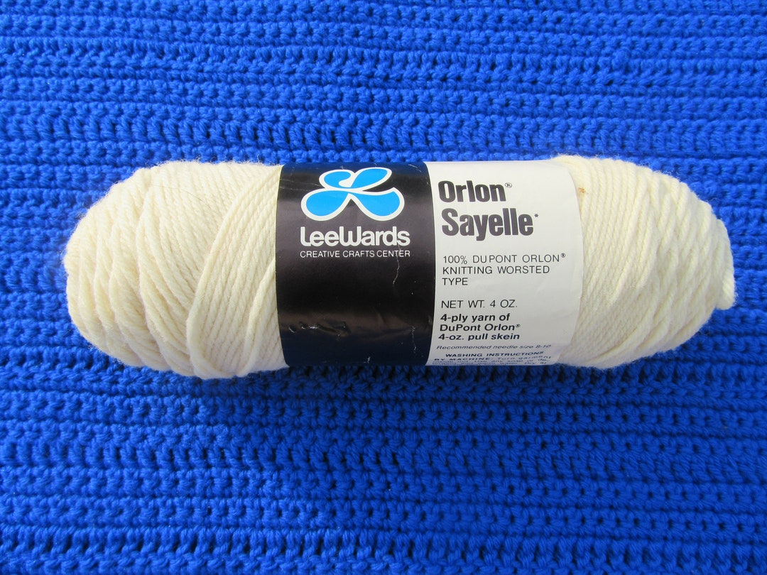 VINTAGE Lee Wards Orlon Sayelle Yarn 8 Colors 100% Dupont Orlon ...
