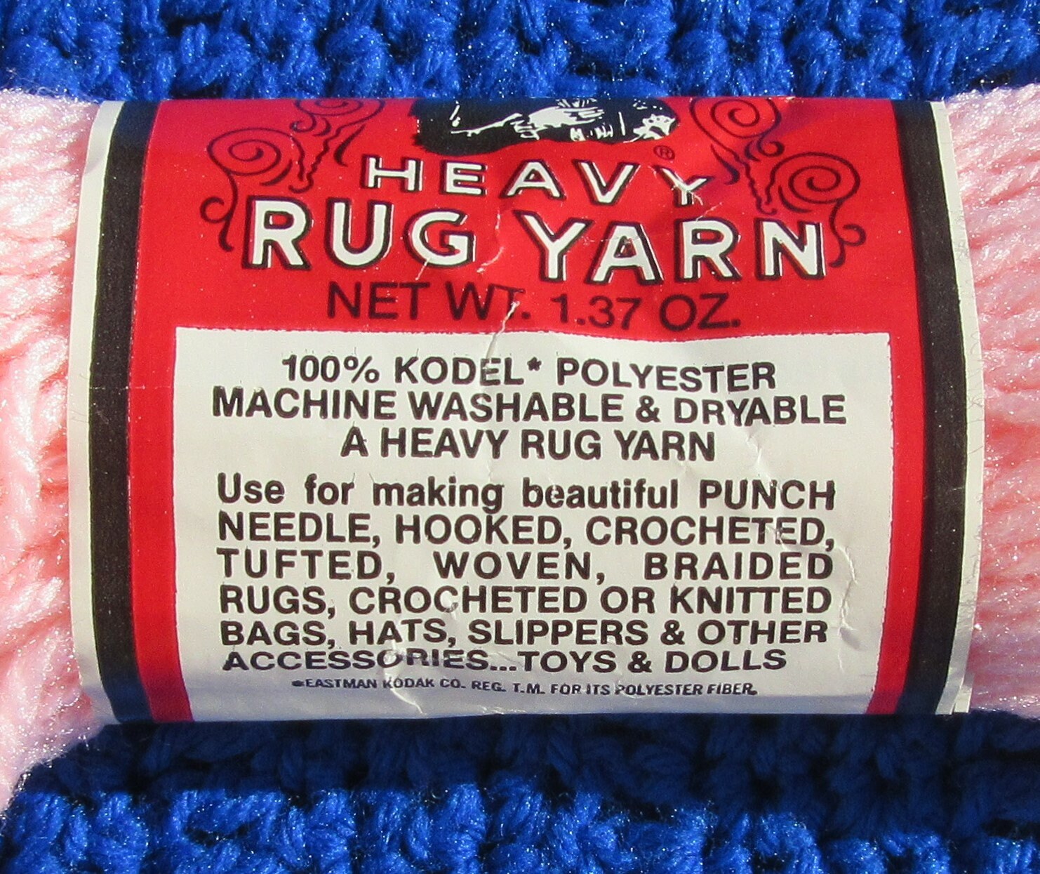 VINTAGE Aunt Lydia's Heavy Rug Yarn 100% Kodel Polyester 60 Yards 9 ...
