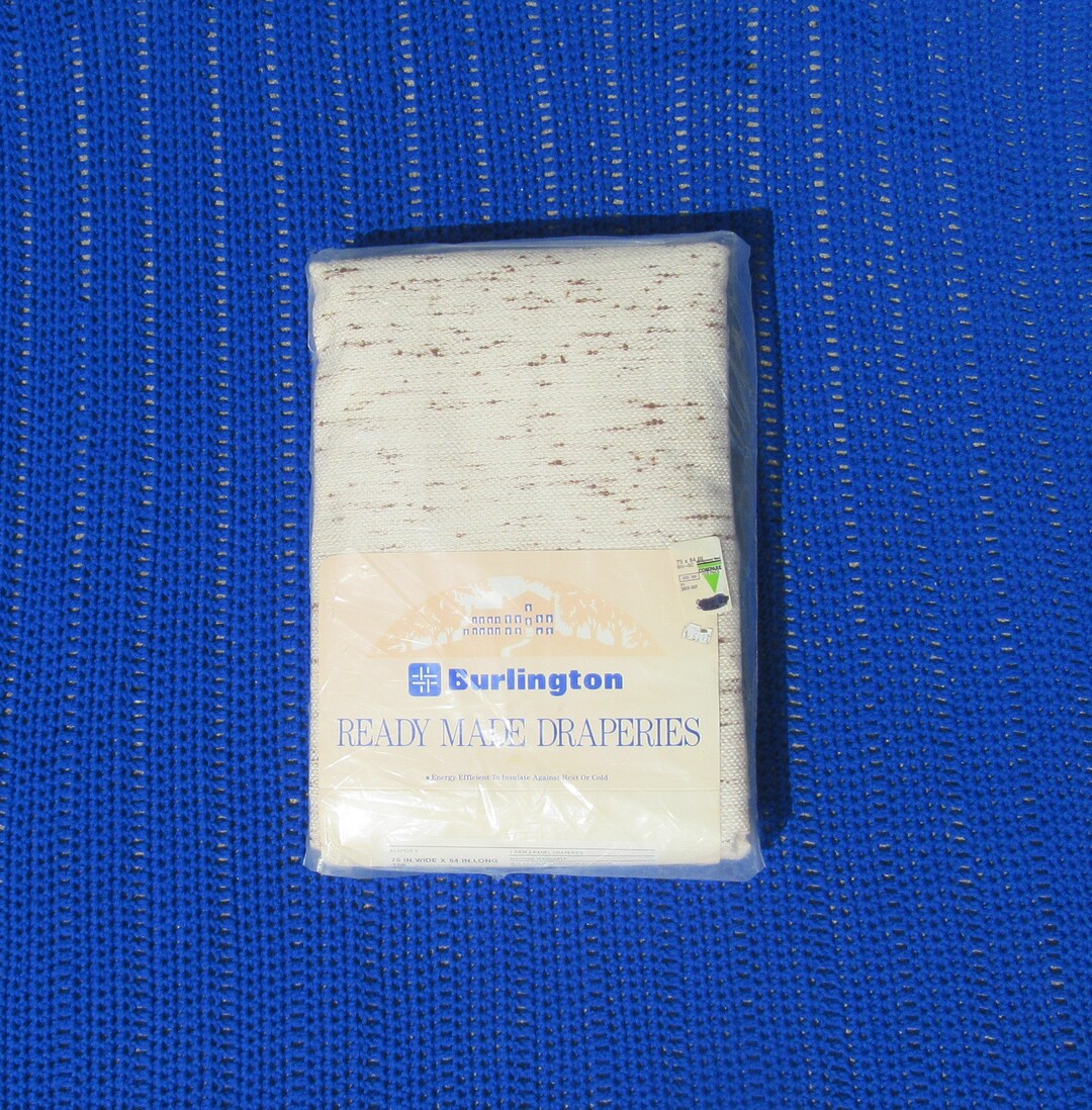 Vintage Montgomery Wards Pleated Curtains 75" Wide X 84" Long Color ...