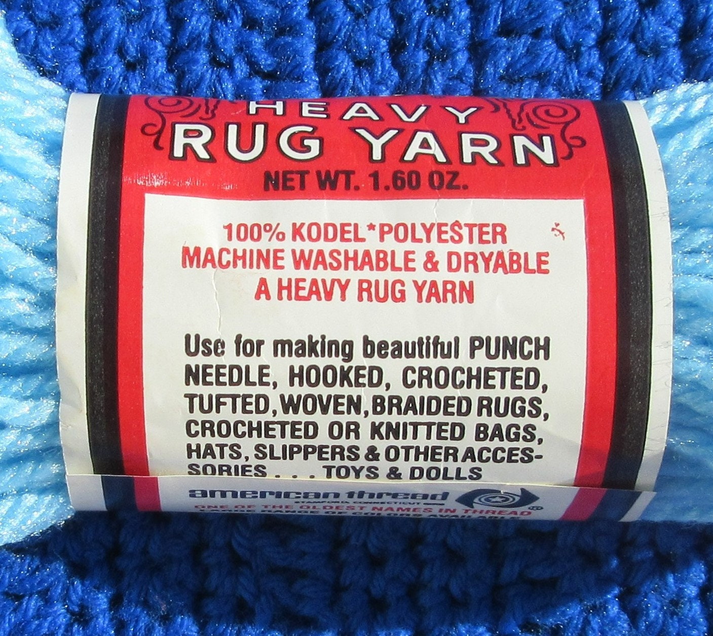 VINTAGE Aunt Lydia's Heavy Rug Yarn 100% Kodel Polyester 70 Yards 4 ...