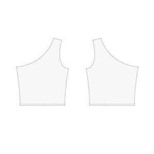 Crop Top Sewing Pattern - XS-XL - PDF Instant Download - Knit ...