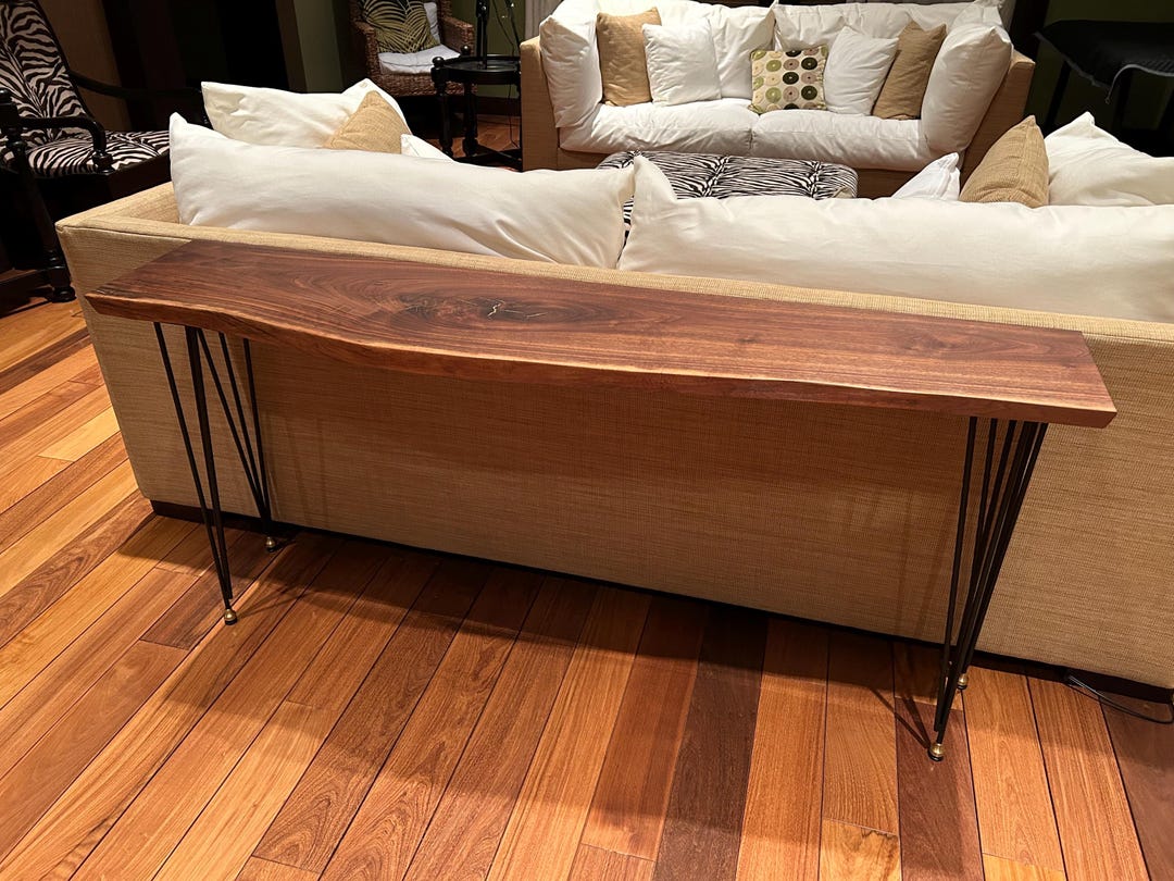 Walnut Slab Console or Entry Table - Etsy