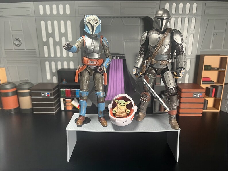 Action Figure Stand STL File 2x2x6 Raised Figure Stand Black Series ...