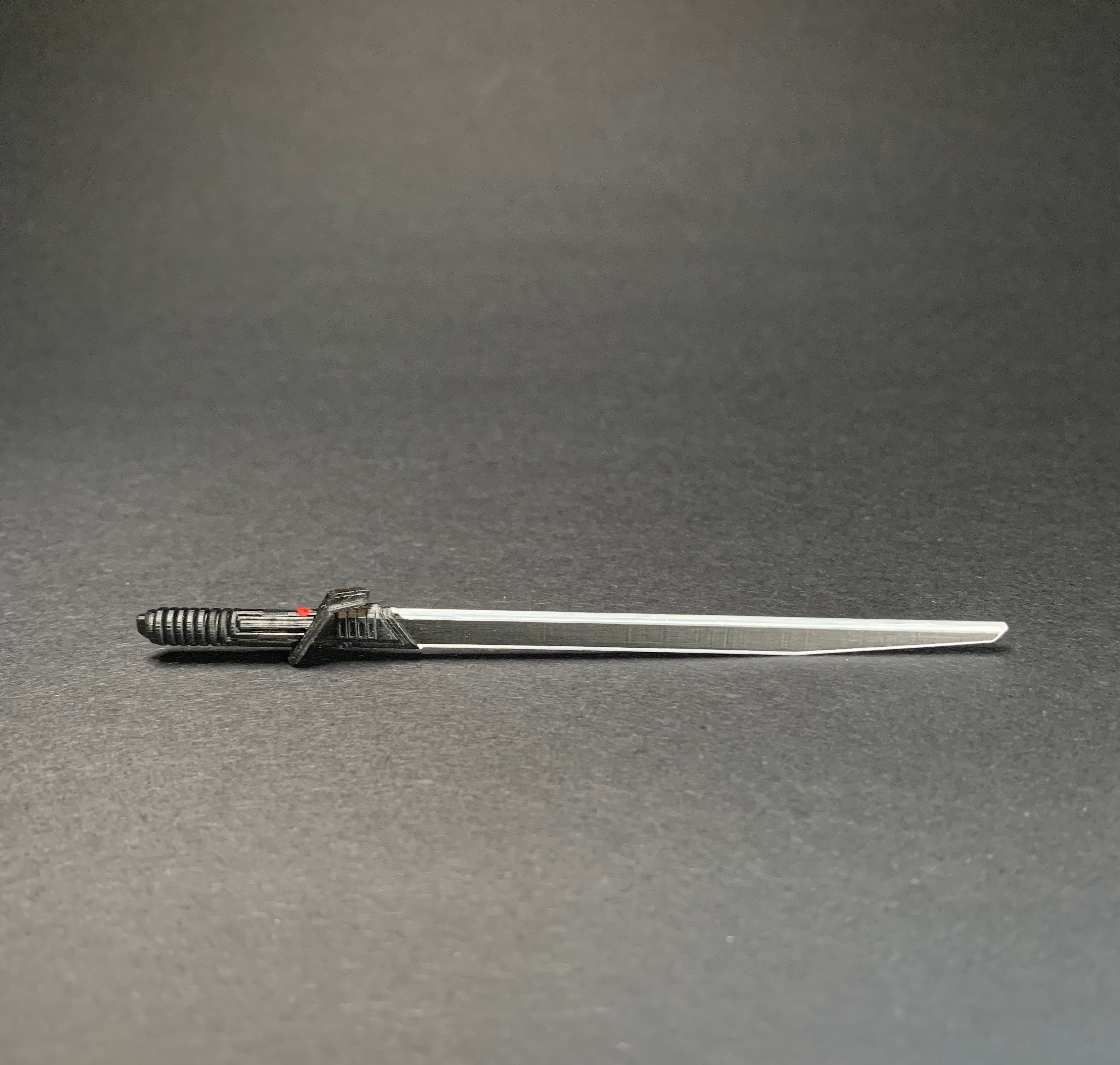 Darksaber 1/12 Scale Black Series Hand Painted Mandalorian 3D Printed ...