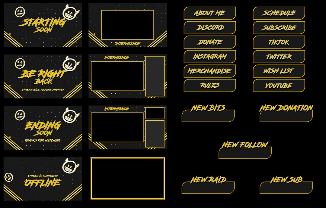ANIMATED Twitch Stream Package - Etsy