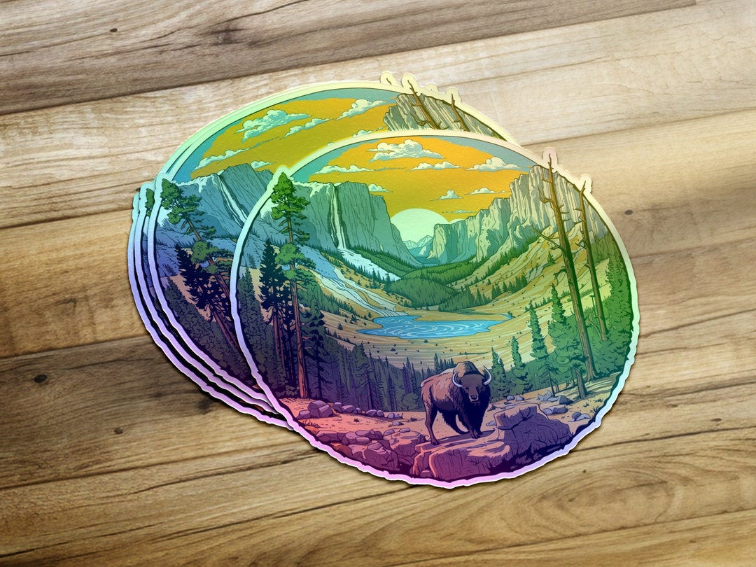 Yellowstone National Park Stickers, Personalized Do It Yourself DECAL ...