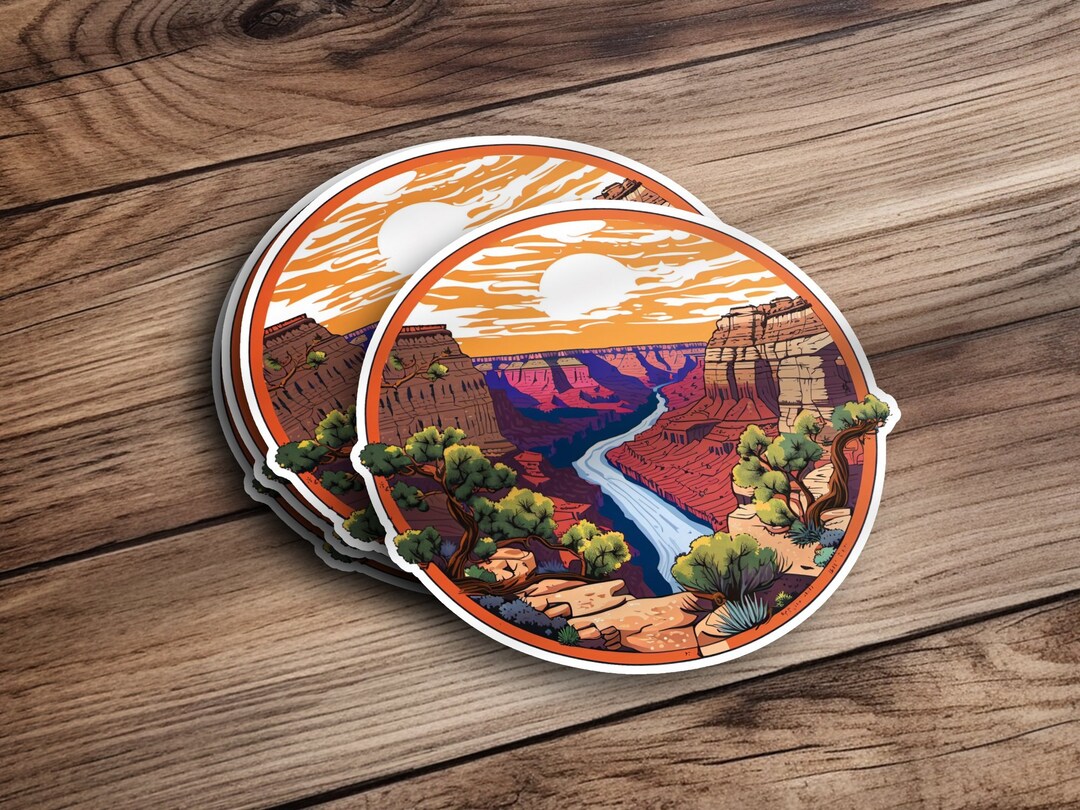 Grand Canyon National Park Stickers, Grand Canyon Stickers, Arizona ...