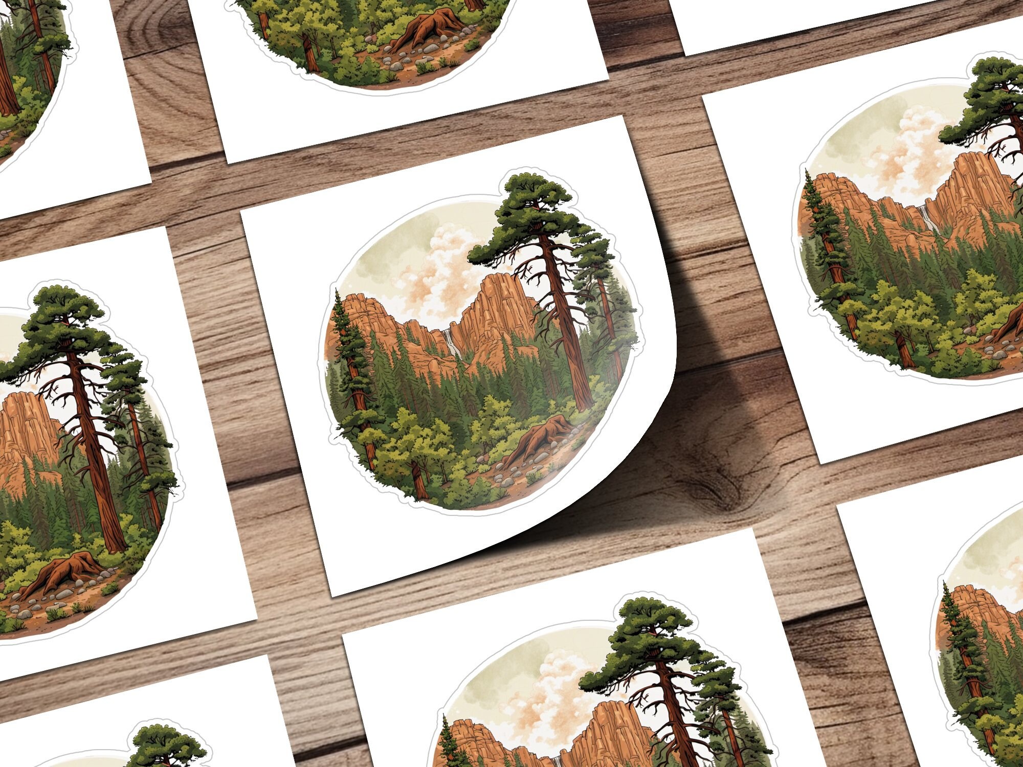 Sequoia National Park Stickers, Sequoia Trees, Adventure Stickers ...