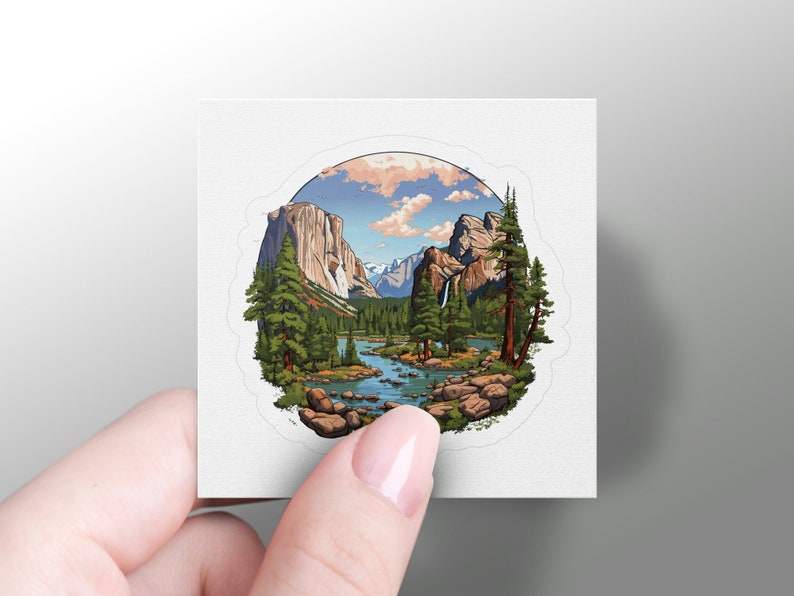Yosemite National Park Stickers, Camping Sticker, Yosemite Decal ...