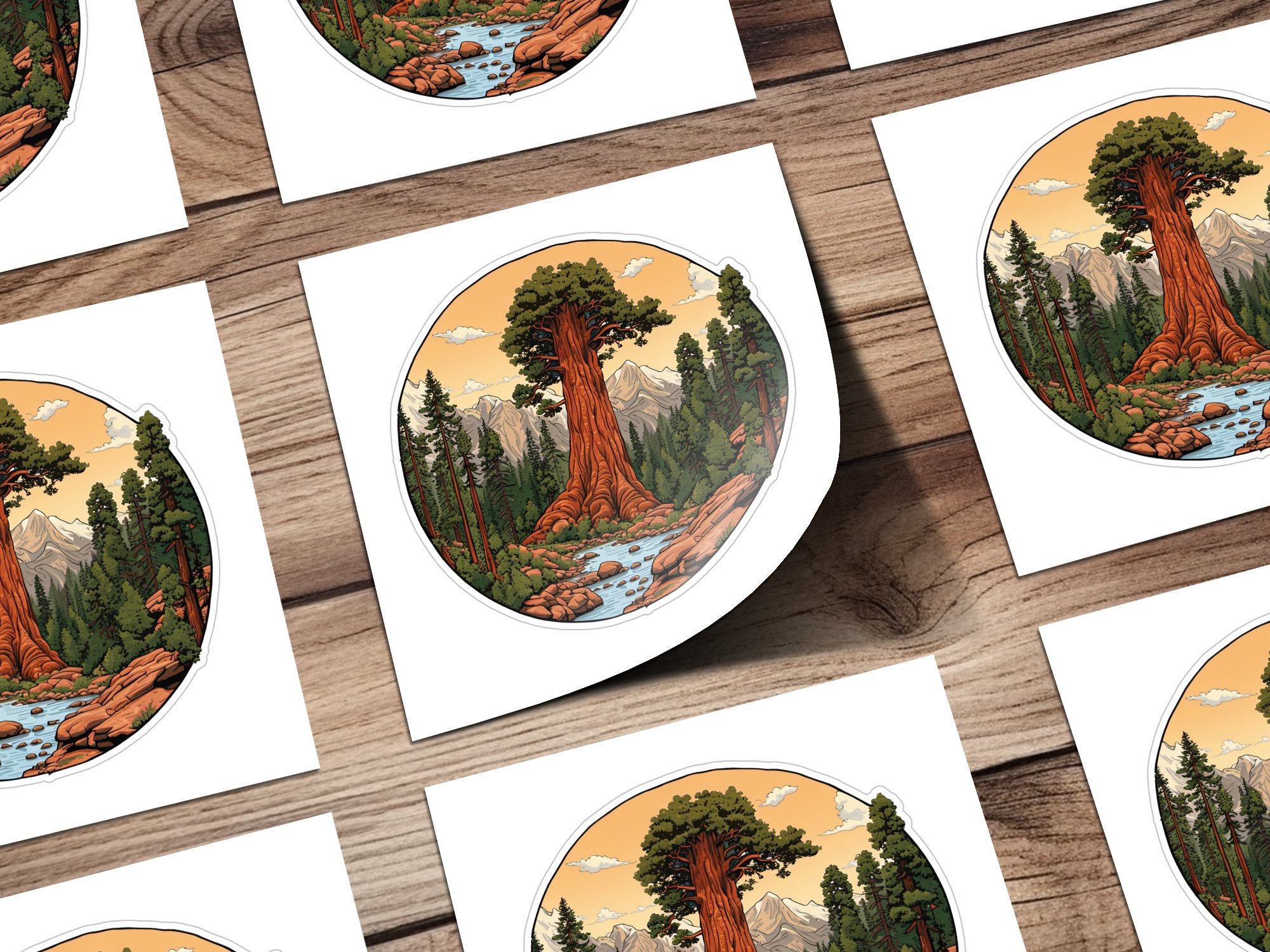 Sequoia National Park Stickers, Sequoia Forest Decals, Bicentennial ...