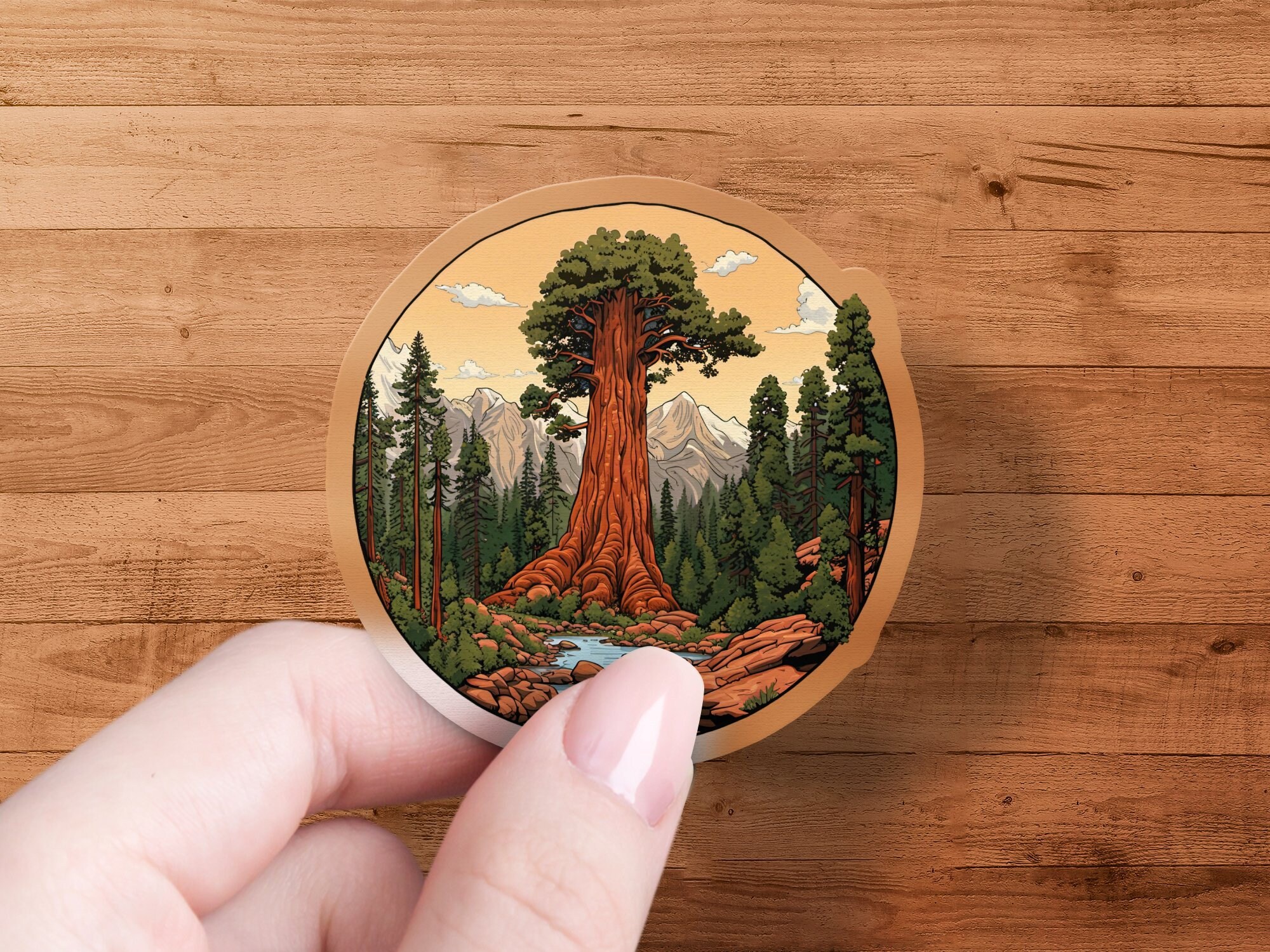 Sequoia National Park Stickers, Sequoia Forest Decals, Bicentennial ...