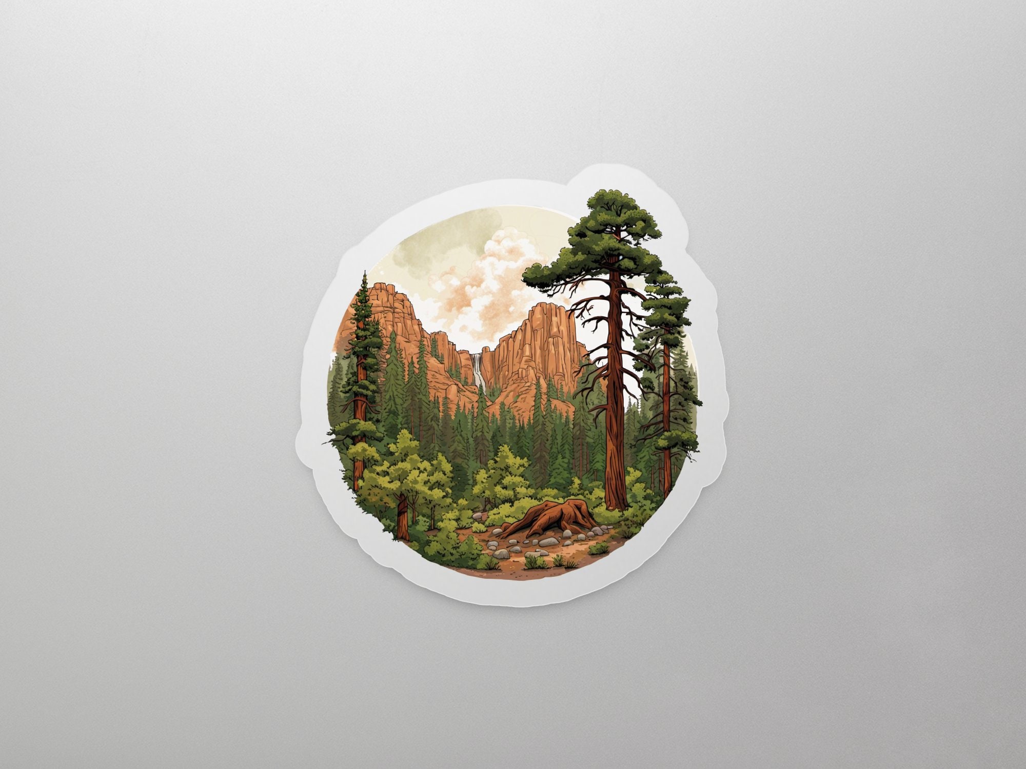 Sequoia National Park Stickers, Sequoia Trees, Adventure Stickers ...