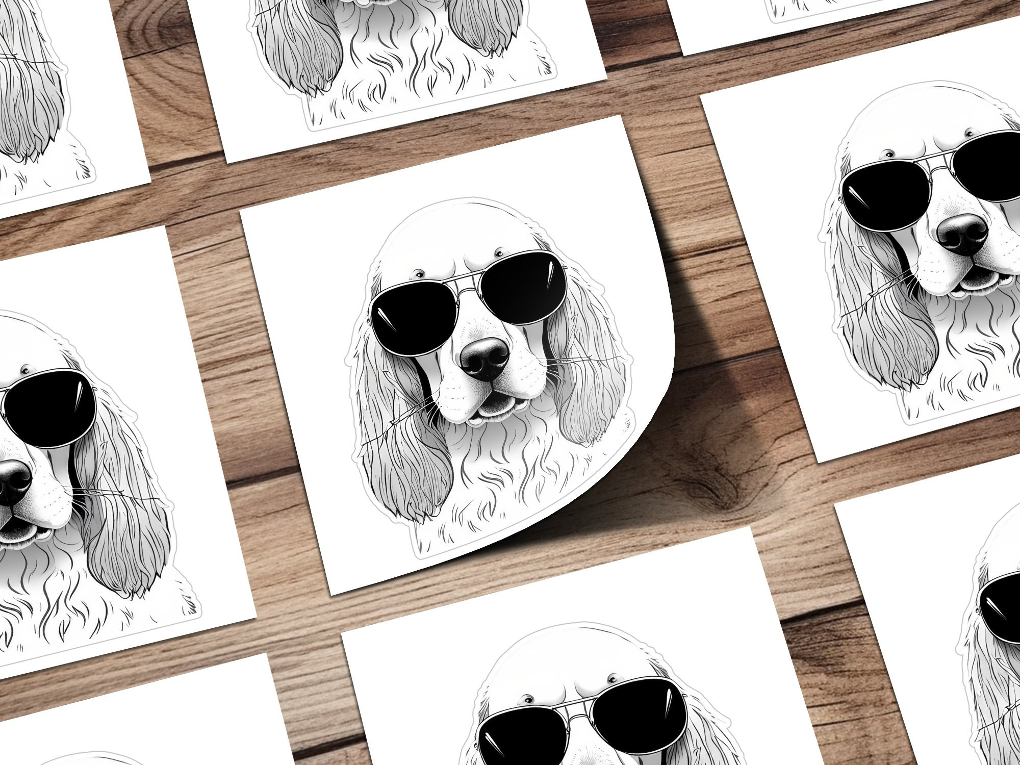 Cocker Spaniel, Dog Breed Vinyl Decal, Car Decal, Laptop Sticker, Dog ...