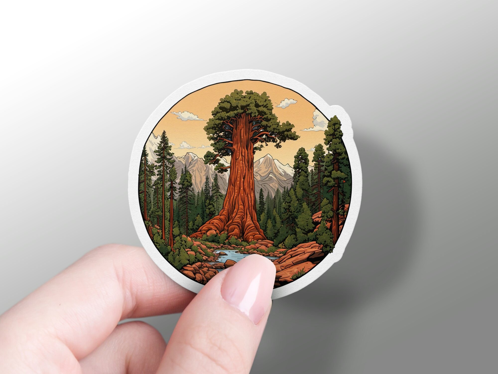 Sequoia National Park Stickers, Sequoia Forest Decals, Bicentennial ...