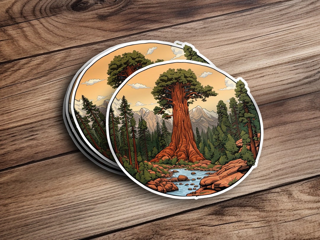 Sequoia National Park Stickers, Sequoia Forest Decals, Bicentennial ...