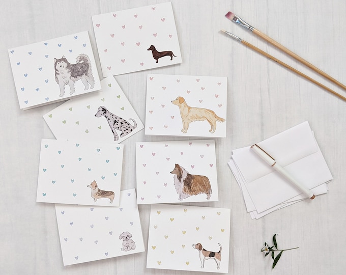 20 Assorted Blank Note Cards Bulk Pack 4 X 5.12 Inch W/ Envelopes 10 ...