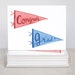 Congrats Grad! Pennant Banners Watercolor Graduation Card - Etsy
