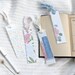 Watercolor Art Print Bookmarks With Silk Chiffon Ribbon - Etsy