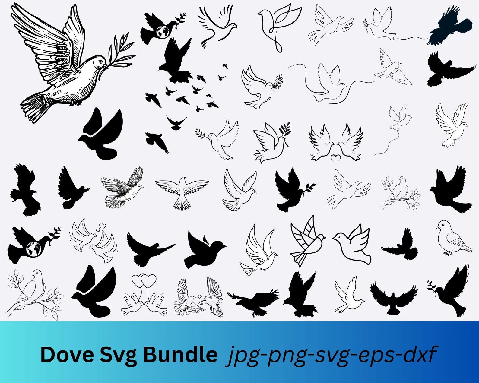 Doves Svg,dove SVG Bundle,pigeon SVG, Wedding Doves Svg,pigeon Png ...