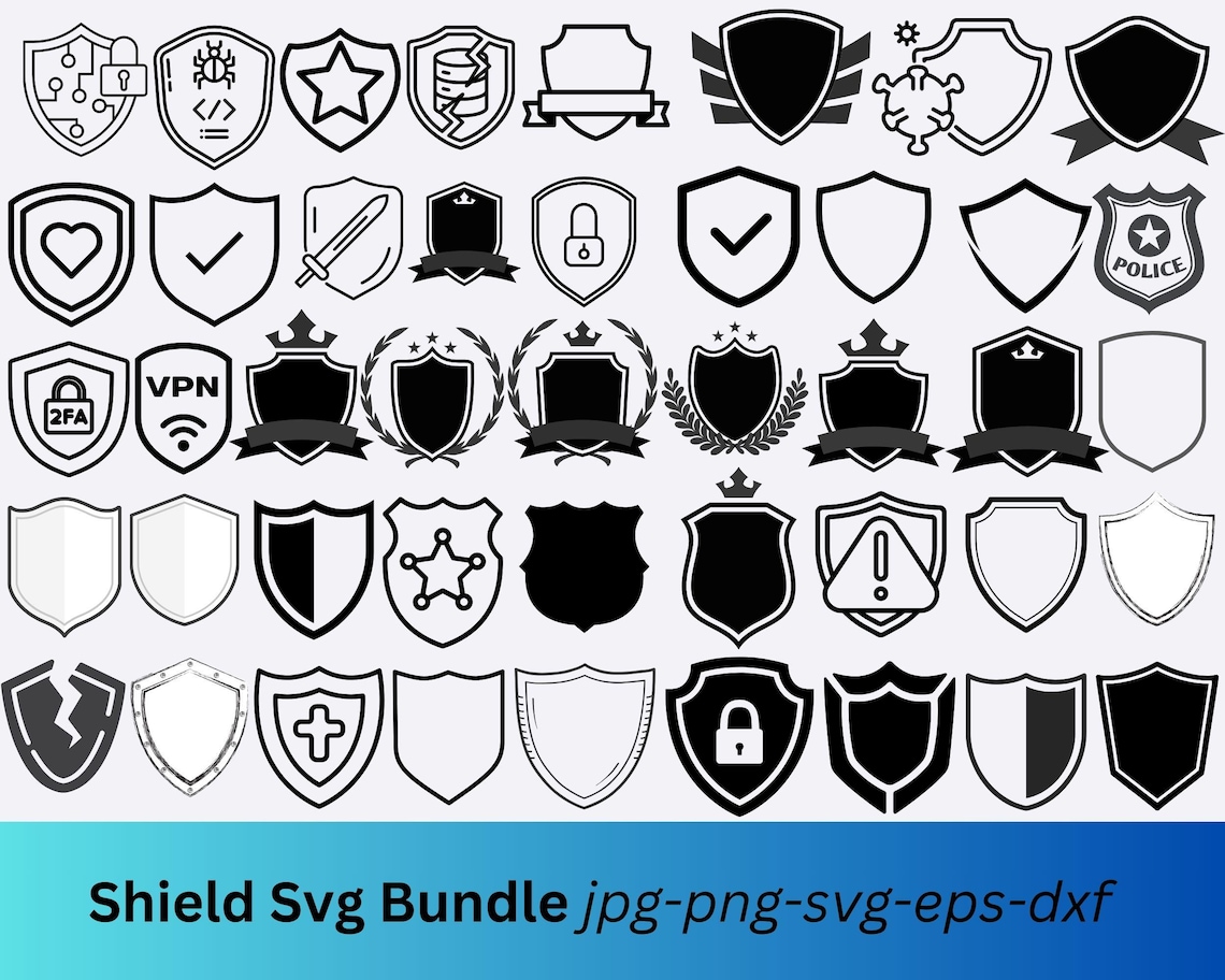 High Quality Royal Shield SVG Bundle,shield PNG Bundle, Shield SVG Cut ...