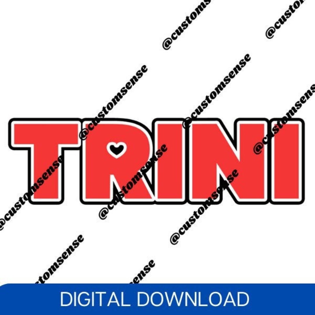 Trini Digital Download PNG JPG & SVG - Etsy