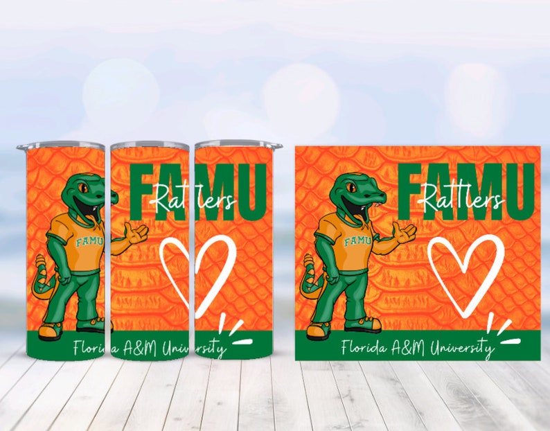 FAMU Mascot PNG Sublimation 20oz Skinny Tumbler Seamless - Etsy