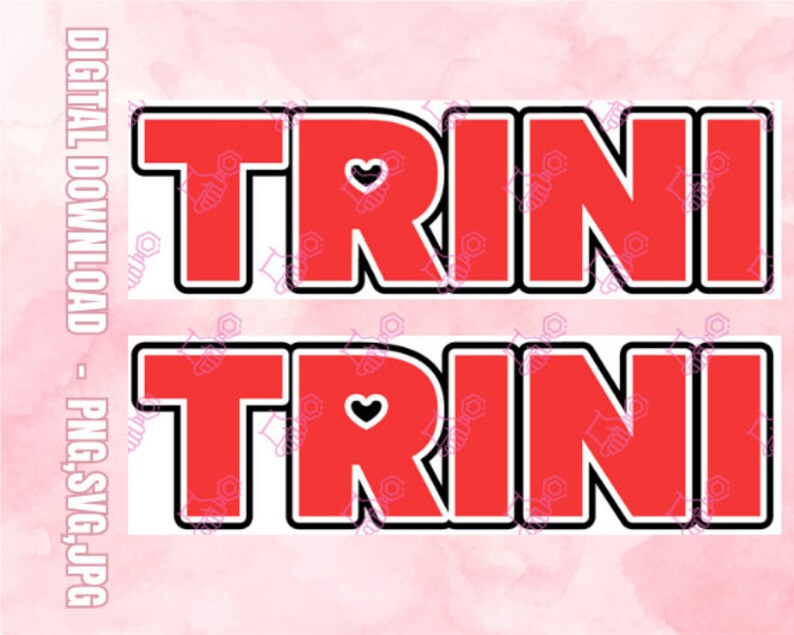 Descarga digital Trini PNG, JPG y SVG - Etsy México