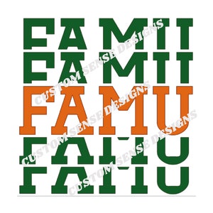F A M U Stacked Digital Download [PNG, JPG & SVG] - Etsy
