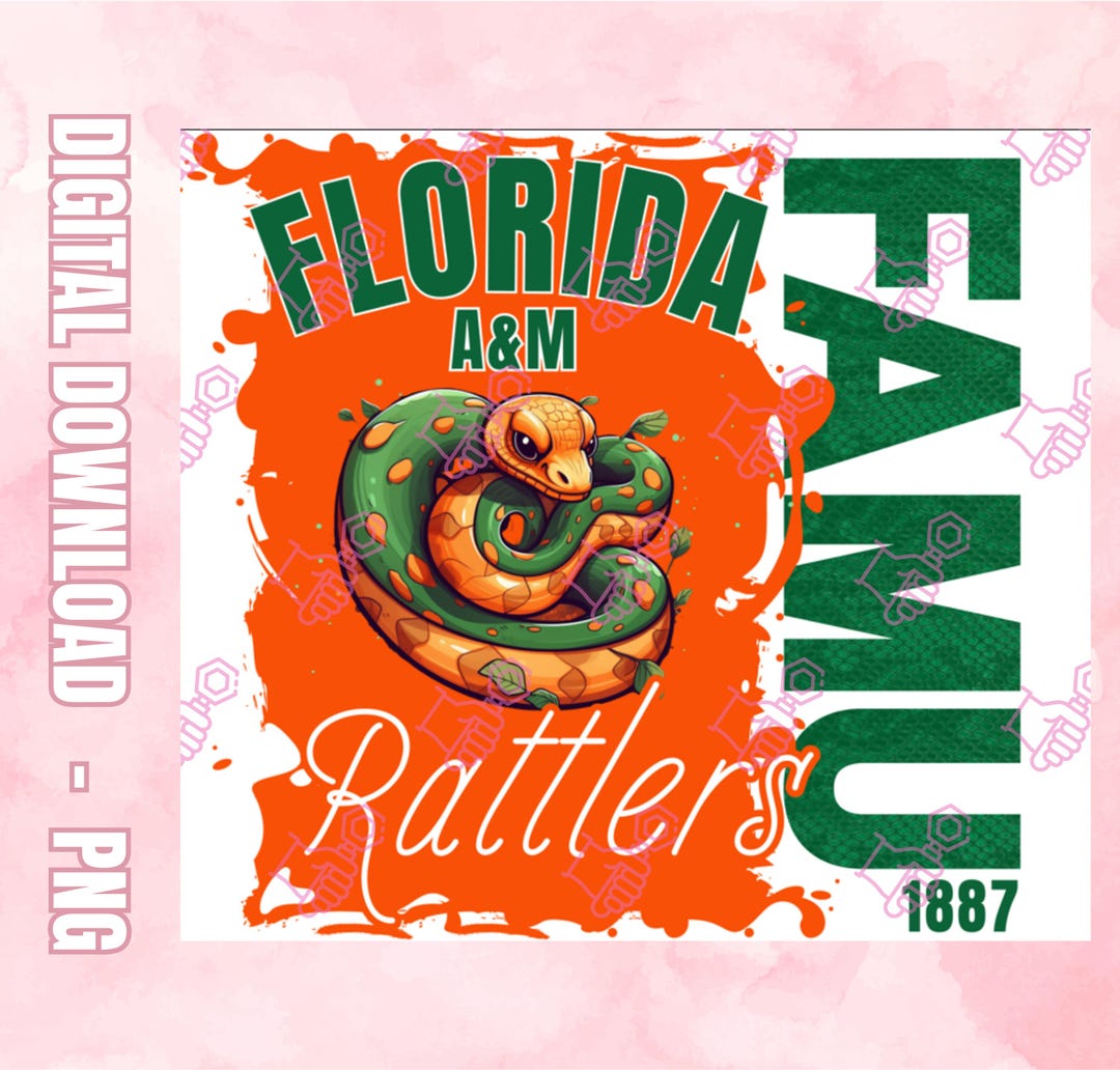 FAMU Florida A&M Rattlers | PNG | Sublimation | 20oz Skinny Tumbler ...
