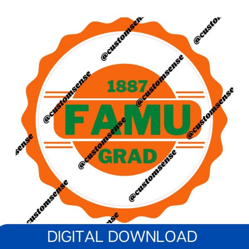 F A M U Orange Seal Digital Download PNG JPG & SVG - Etsy