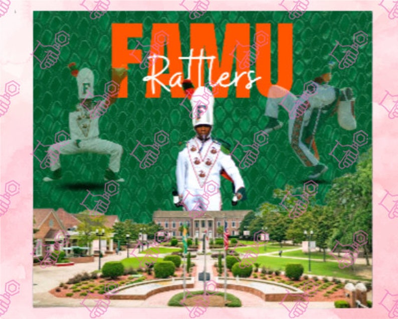 FAMU M100 Tribute | PNG | Sublimation | 20oz Skinny Tumbler Seamless ...