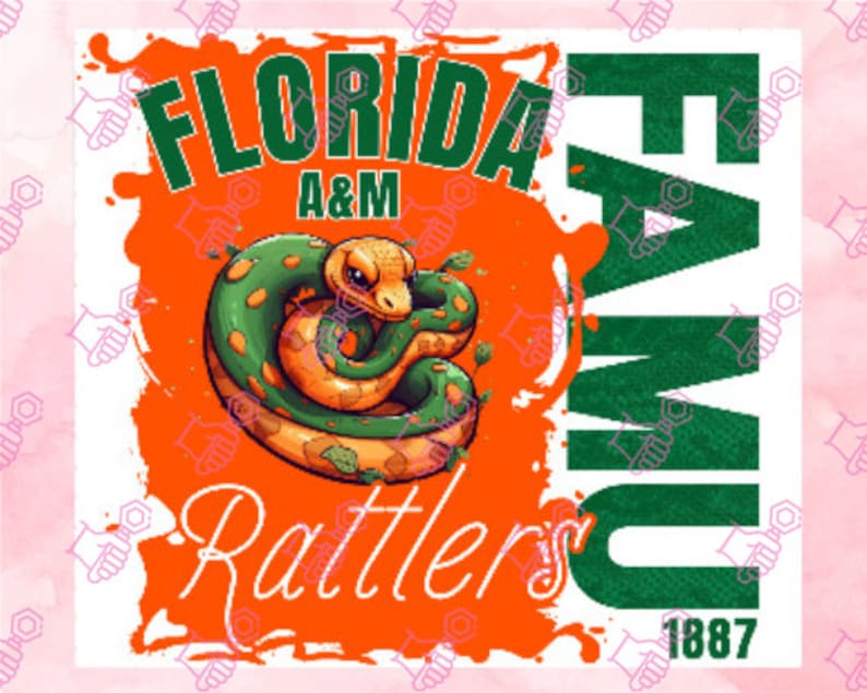 FAMU Florida A&M Rattlers | PNG | Sublimation | 20oz Skinny Tumbler ...