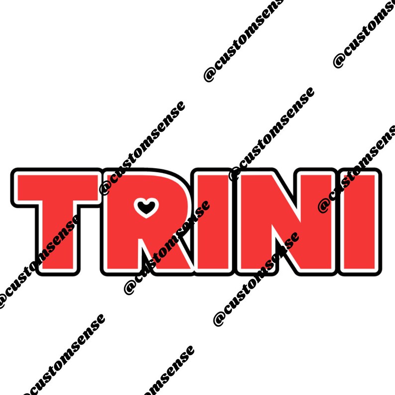 Descarga digital Trini PNG, JPG y SVG - Etsy México