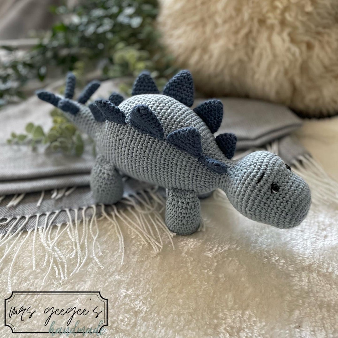 Crochet Pattern Stegosaurus Stegobert English - Etsy