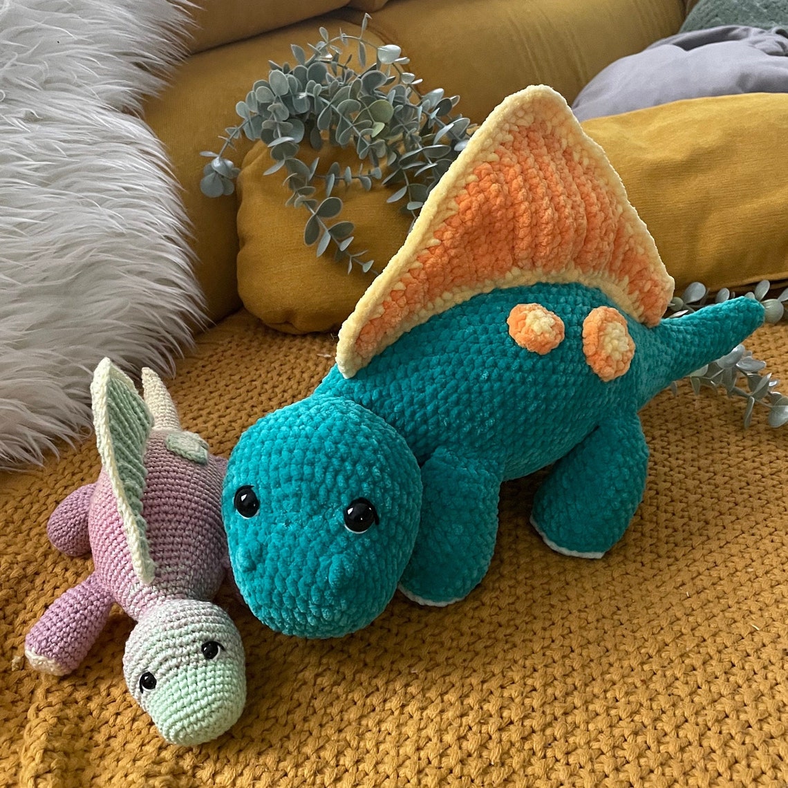 Crochet Pattern - Crochet Pattern I Dino I "dimetrodon Dimi" I PDF [ger ...