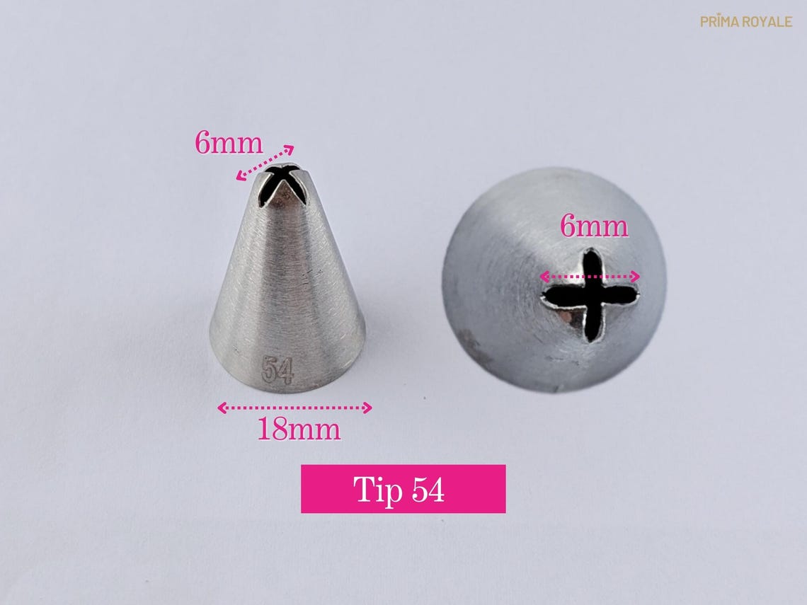 Tip 54 Cross Piping Tip Drop Flower Cake Decorating Tip Buttercream ...