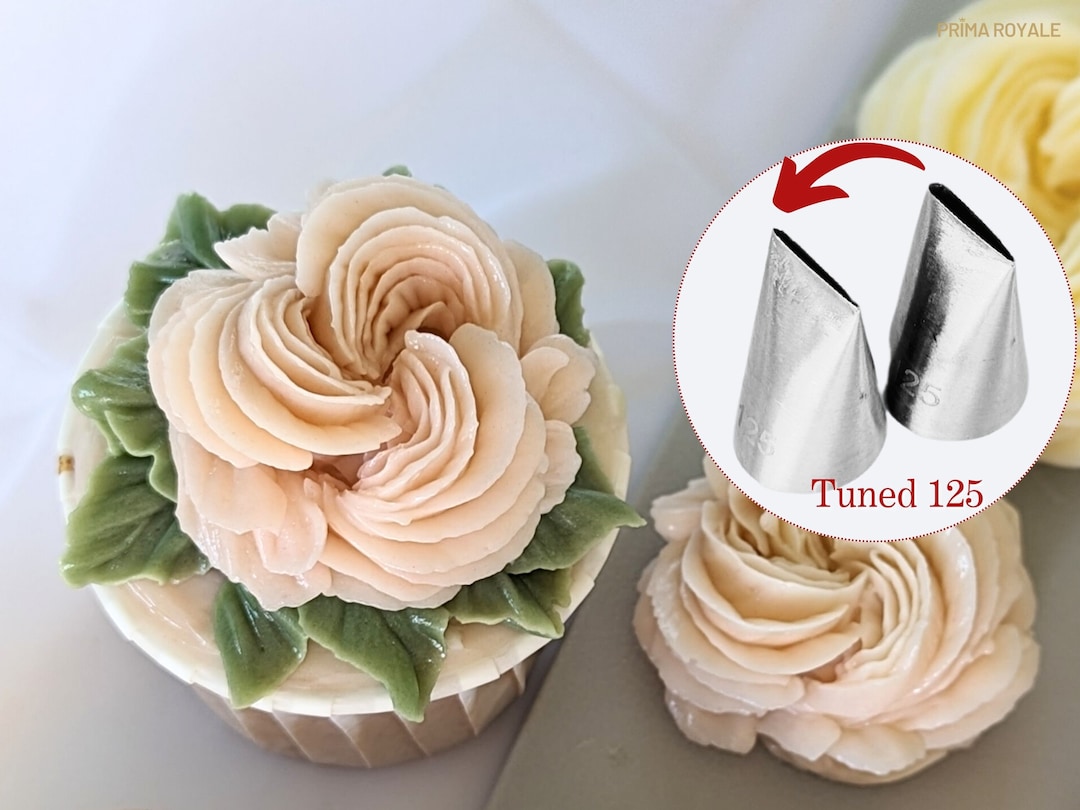 TUNED 125 Cake Decorating Tip Buttercream Flower Cake Piping Tip - Etsy