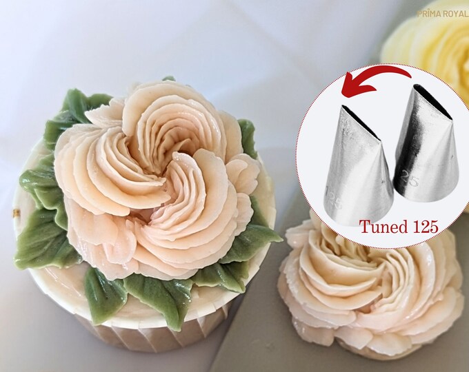 TUNED 125 Cake Decorating Tip Buttercream Flower Cake Piping Tip - Etsy